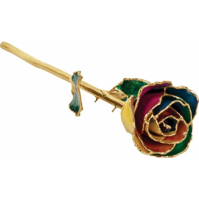 Everlasting Rainbow Rose – Moonstone